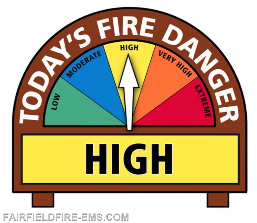 FIRE DANGER IS NOW HIGH! - Fairfield Fire & EMS